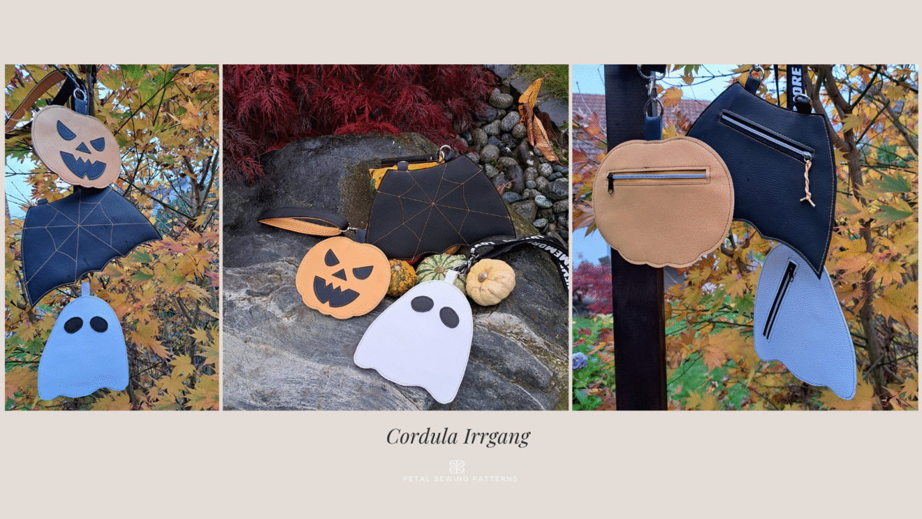 Boo Buddies Pouch Set - Sewing Pattern - Petal Sewing Patterns